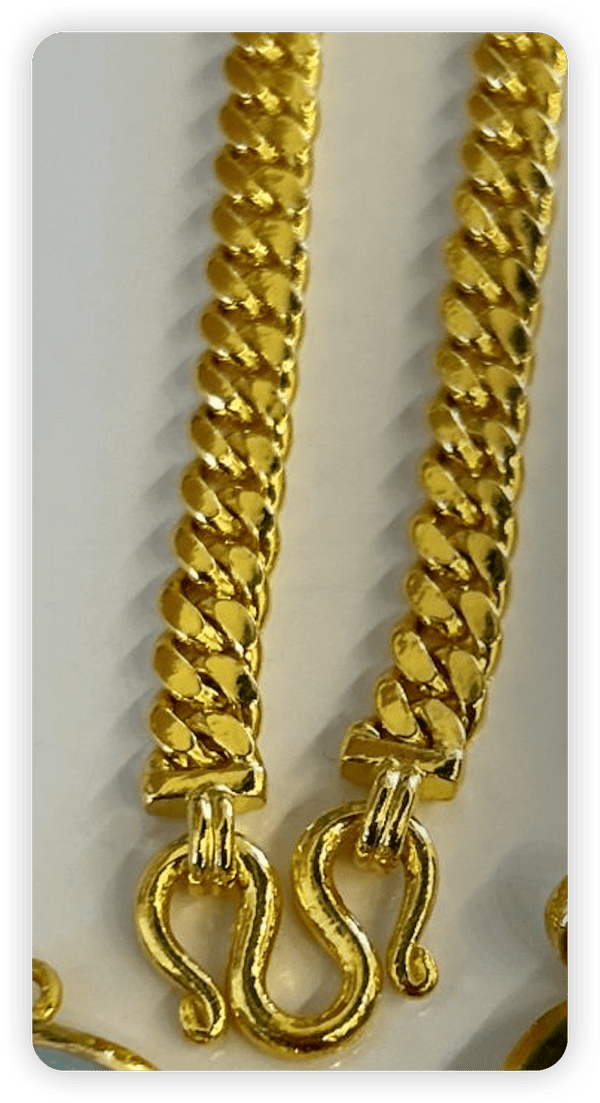 24k Gold Cuban Link Chains – Kuvera